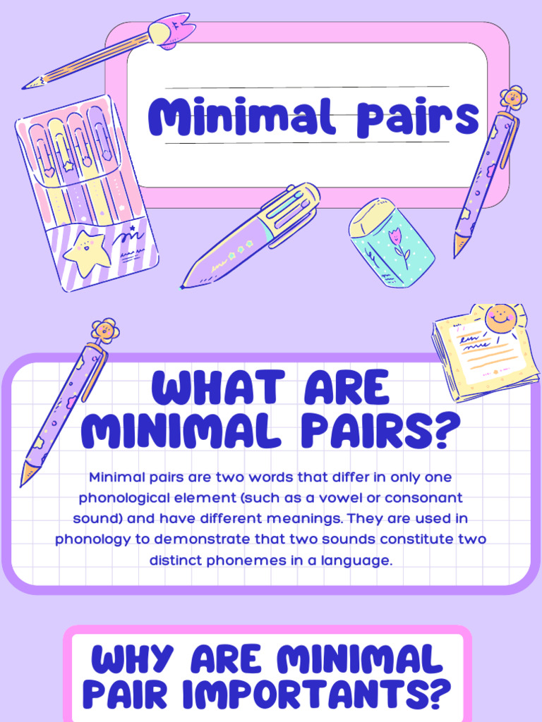 Micro-Teaching Minimal Pairs | PDF | Vowel | Phoneme