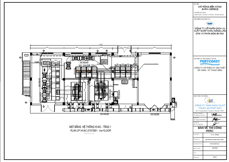 Mở Rộng Bến Cảng Baria Serece: Mv Swgr 6.3Kv Mv Swgr 22Kv | PDF