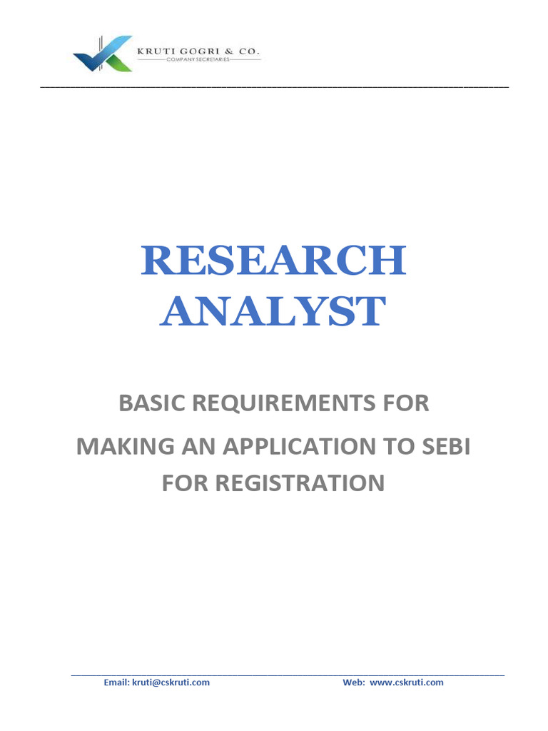 Note On RA Application | PDF | Financial Analyst | Limited Liability Partnership