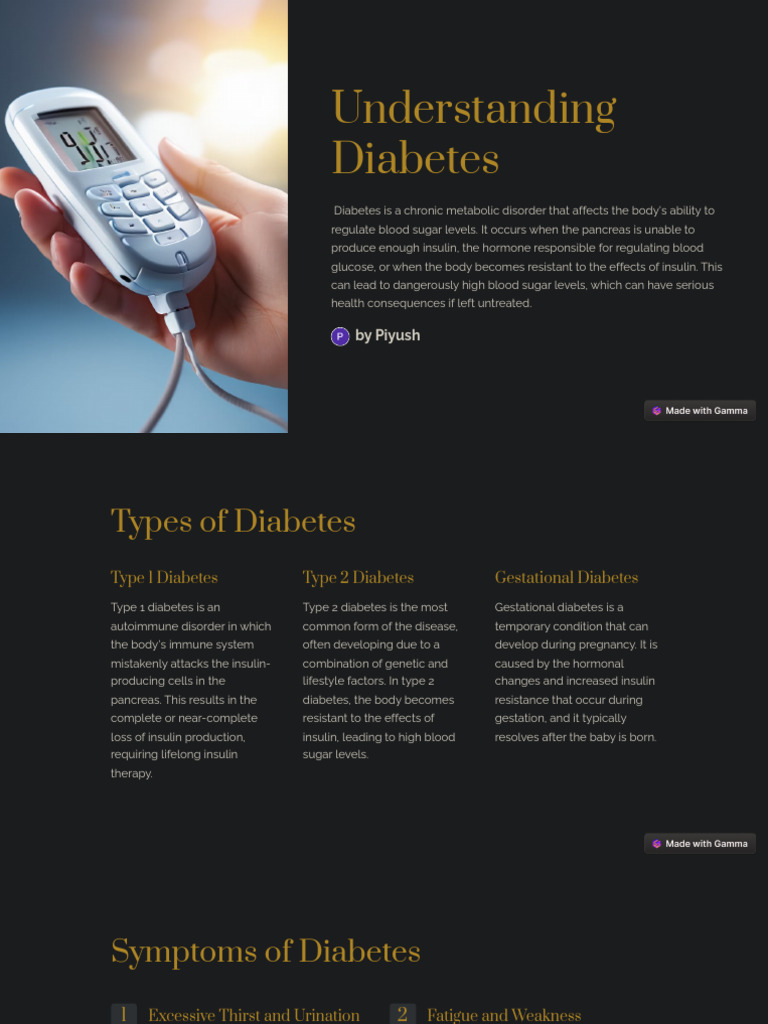 Understanding Diabetes | PDF | Diabetes | Hyperglycemia