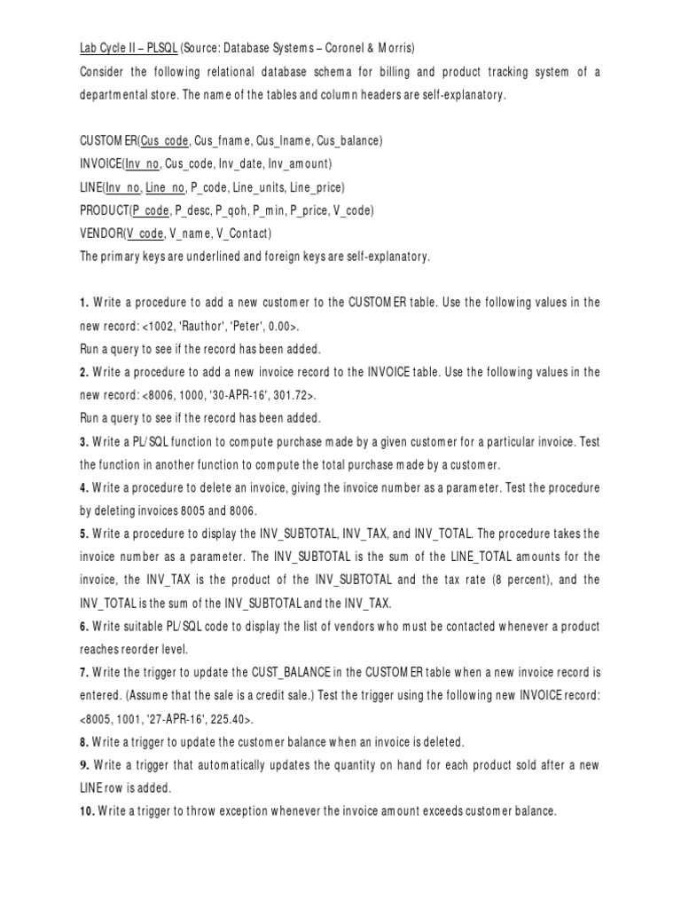 6-PL_SQL cycle sheet-02-12-2022 | PDF