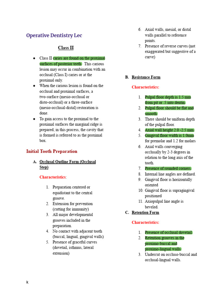 Opd Lec Finals | PDF | Tooth Enamel | Human Tooth