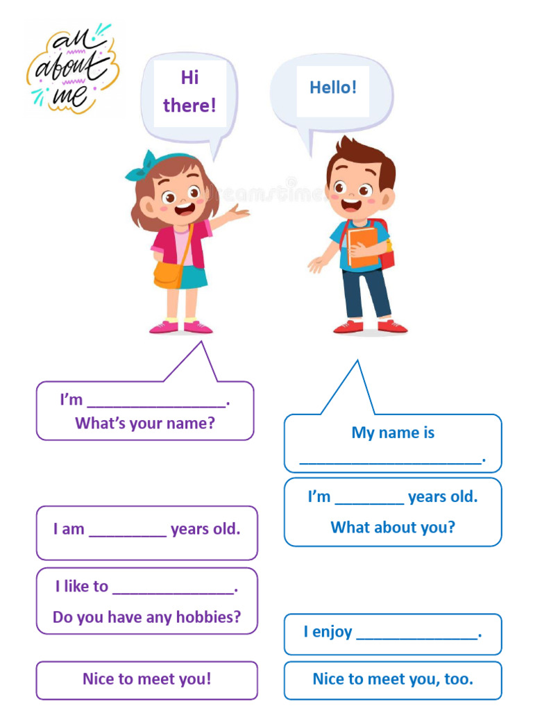 Self Intro - Intermediate | PDF