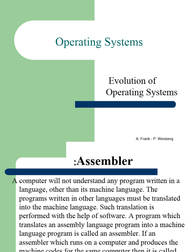 OS-unit1-Evolution of OS | PDF | Programming | Computer Program