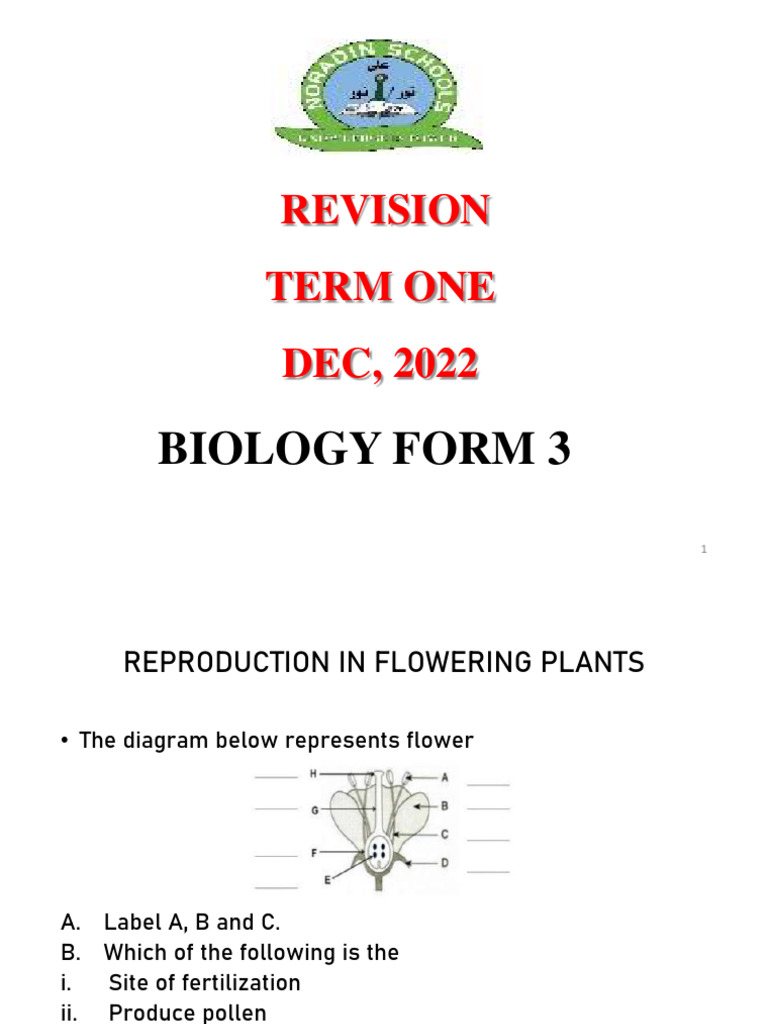 Biology Form 3: Flower Reproduction Guide | PDF | Heart Valve | Flowers