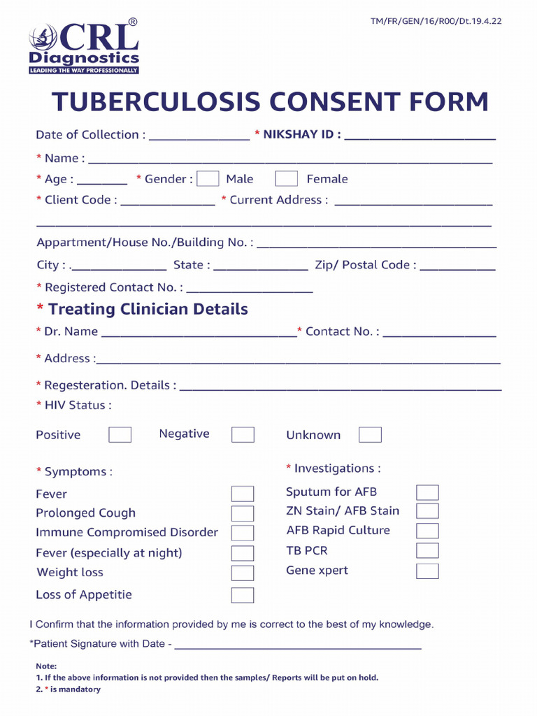 TB Consent Form | PDF