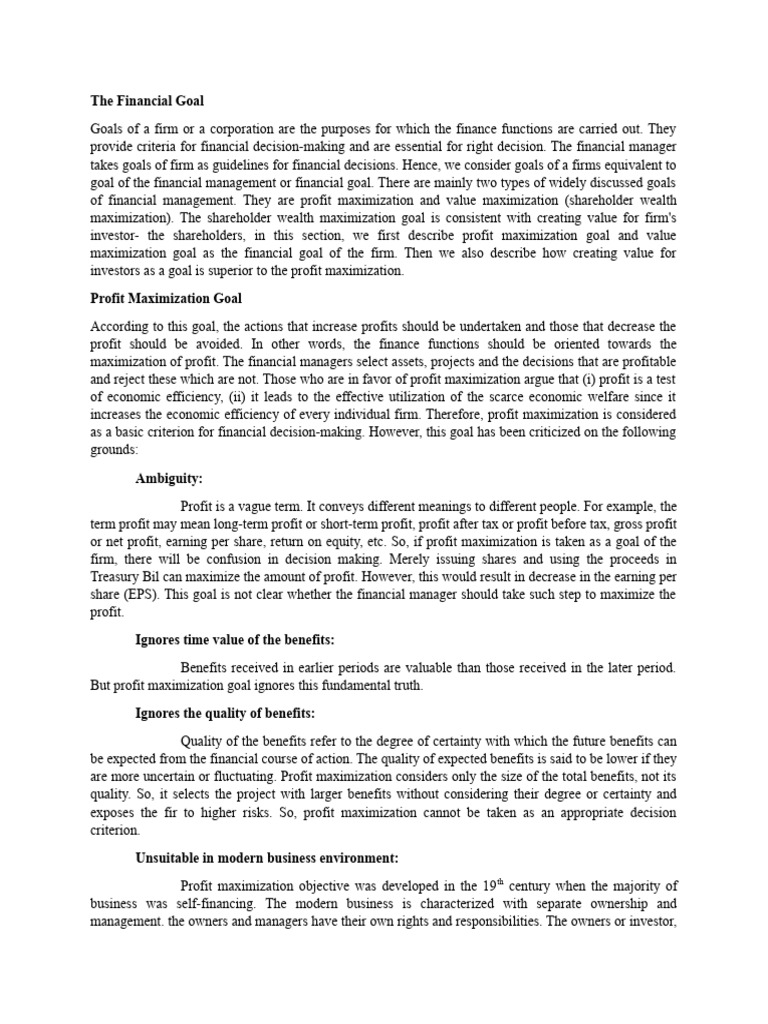 The Financial Goal | PDF | Artificial Intelligence | Intelligence (AI ...