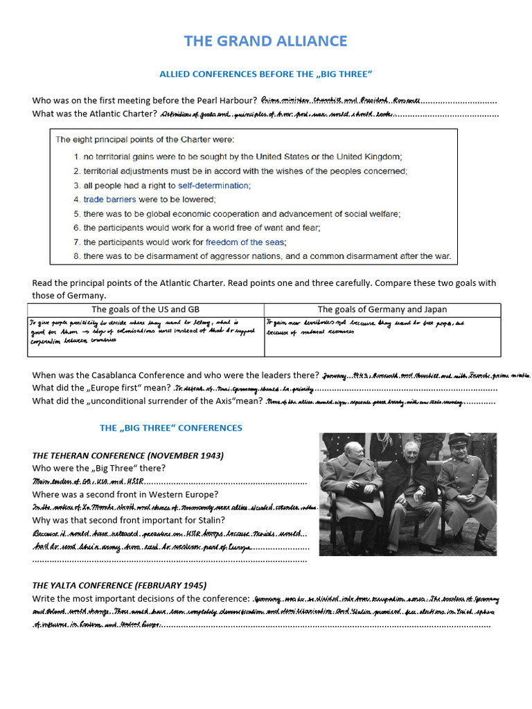 04 The Grand Alliance | PDF | Allies Of World War II | War And Politics