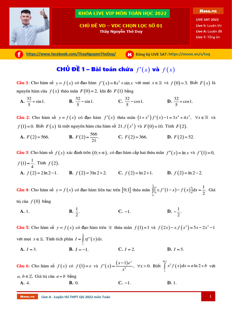 Phiếu Vd - Vdc Chọn Lọc Số 01 | PDF
