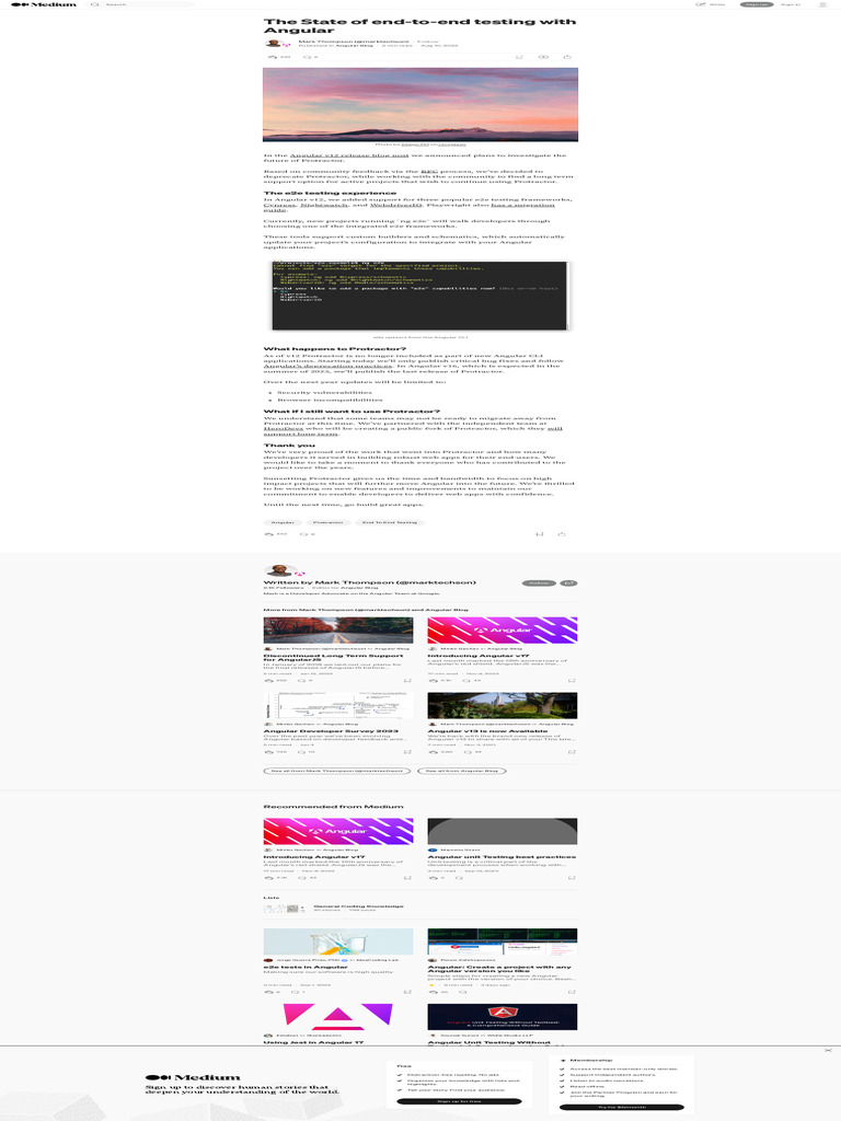 Goo Gle State of E2e in Angular | PDF | Angular Js | Cyberspace