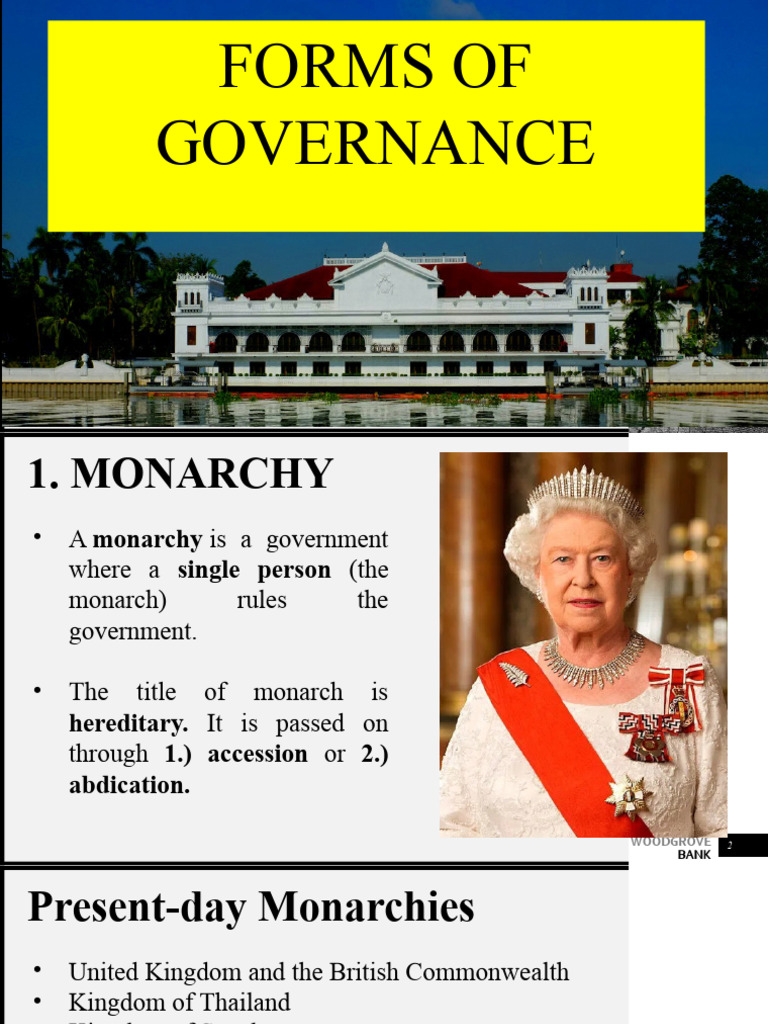 Forms of Governance and Systems of Government | PDF | Monarchy | Monarch