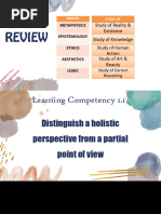 The Difference Between Holistic Thinking and Partial Thinking | PDF ...