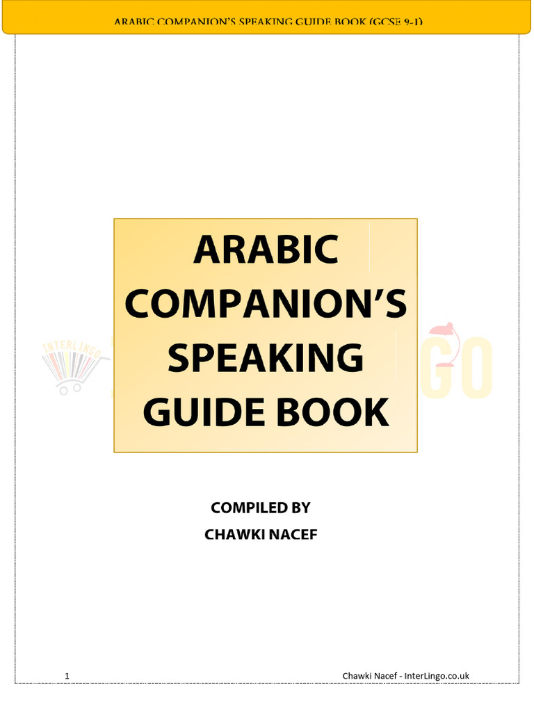 GCSE Arabic Companion Guide (9-1) | PDF | Information | Human Communication