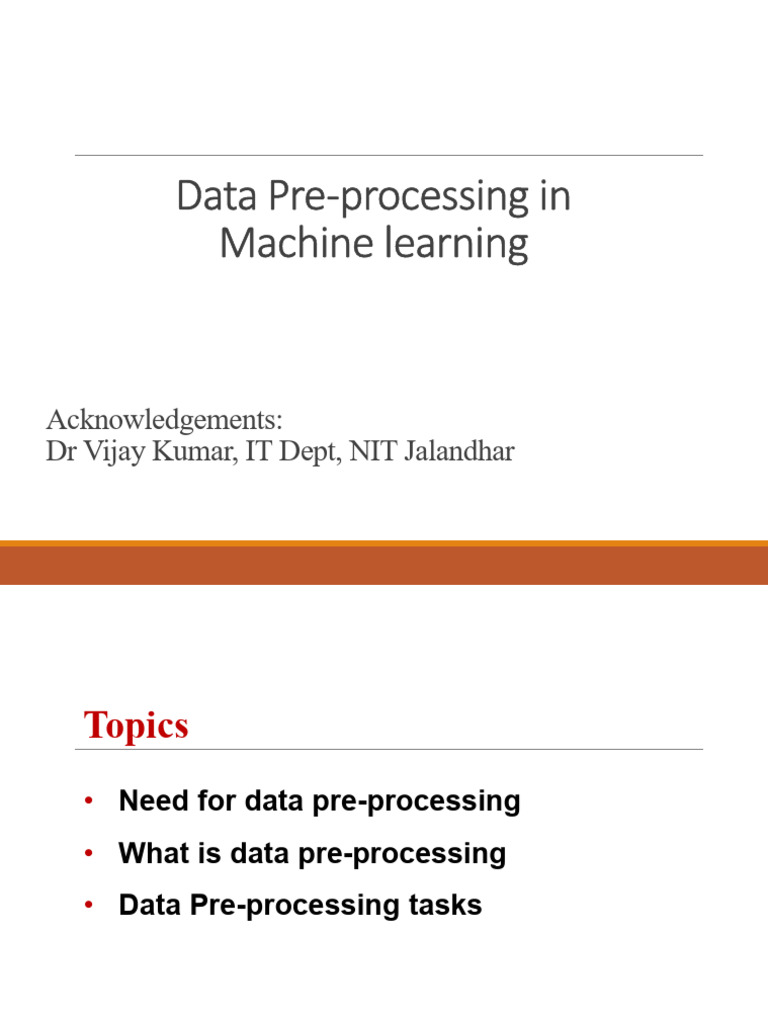 3b Data Pre Processing Pdf Principal Component Analysis