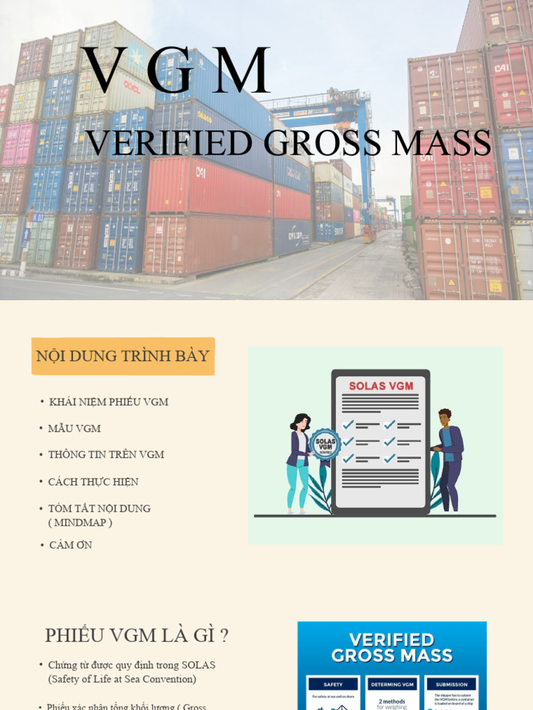 Phiếu Vgm (Verified Gross Mass) | PDF