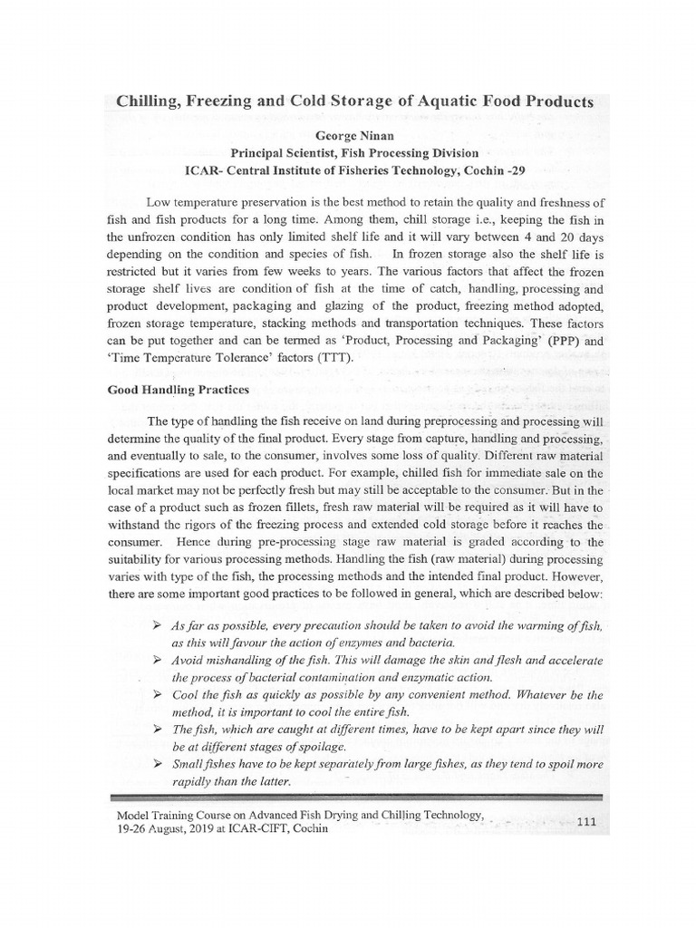 12 - Chilling Freezing and Cold Storage | PDF