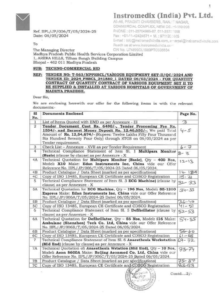 10 Complete Technical Bid | PDF