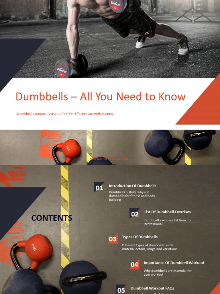 List of Dumbbell Exercise - Introduction of Dumbbells | PDF | Weight Training | Anatomical Terms ...