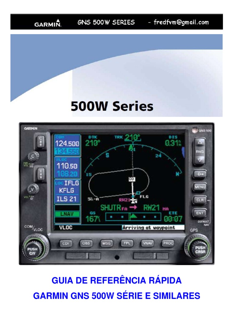 Guia de Referência Rápida - Garmin GNS 500 Series PT-BR | PDF | Sistema ...