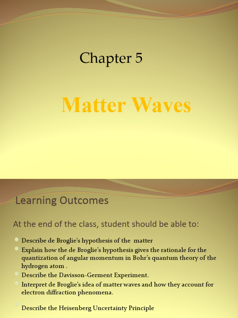 Matter Waves | PDF | Microscope | Electron Microscope