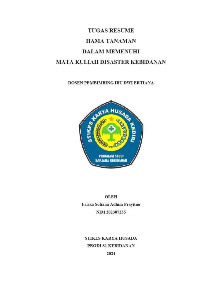 Hama Tanaman Friska | PDF | Kesehatan Holistik
