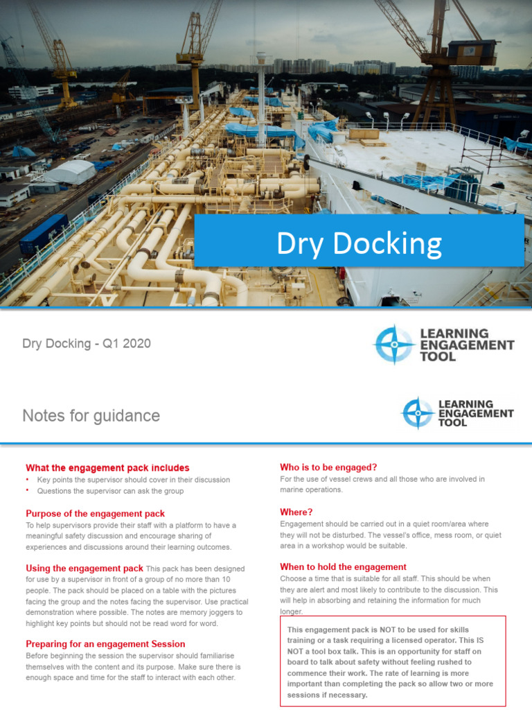 Dry Docking Web Final July 2020 | PDF | Safety | Behavior