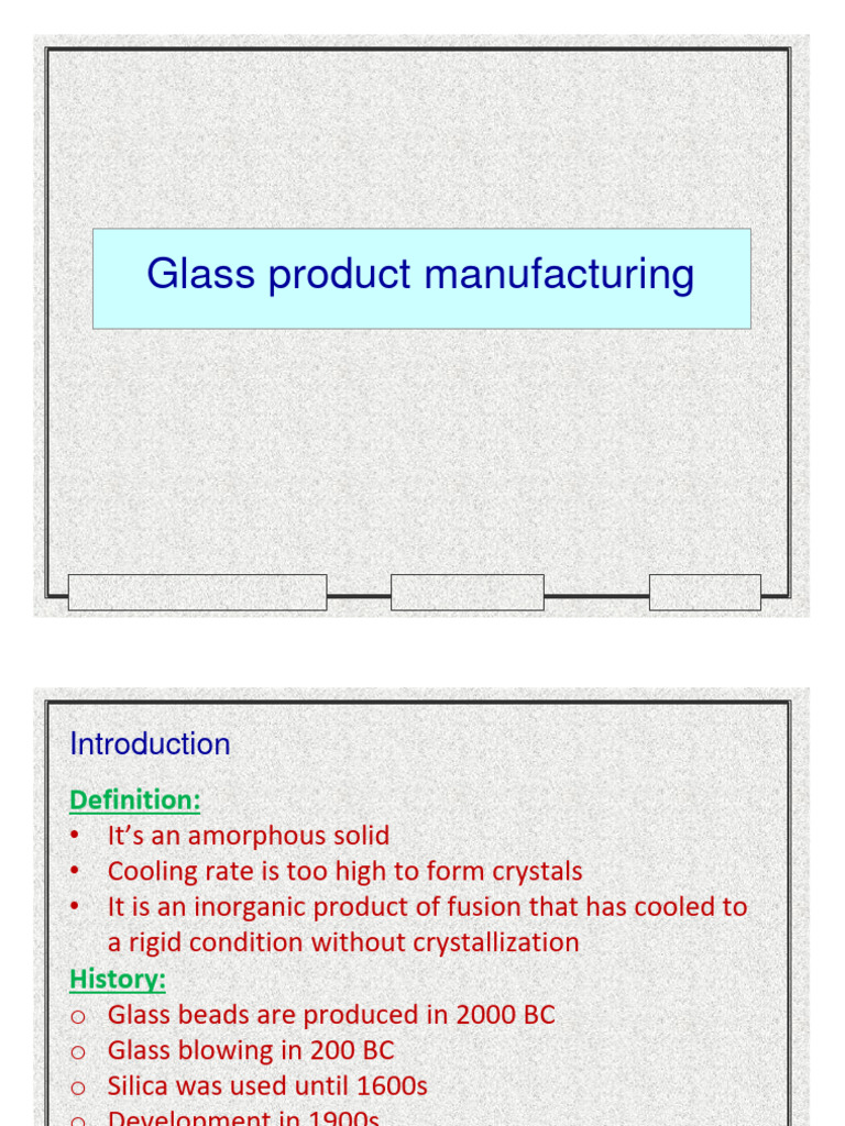 Ch17 - Glass Product | PDF | Glasses | Glass Applications