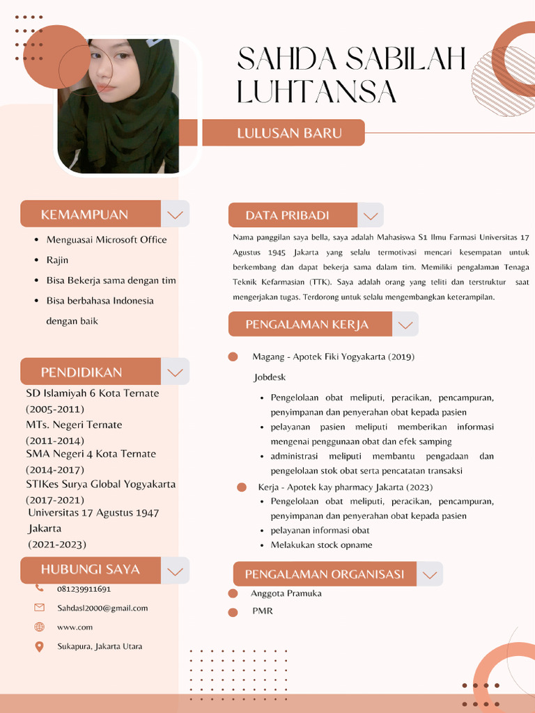 CV Sahda Sabilah Luhtansa | PDF