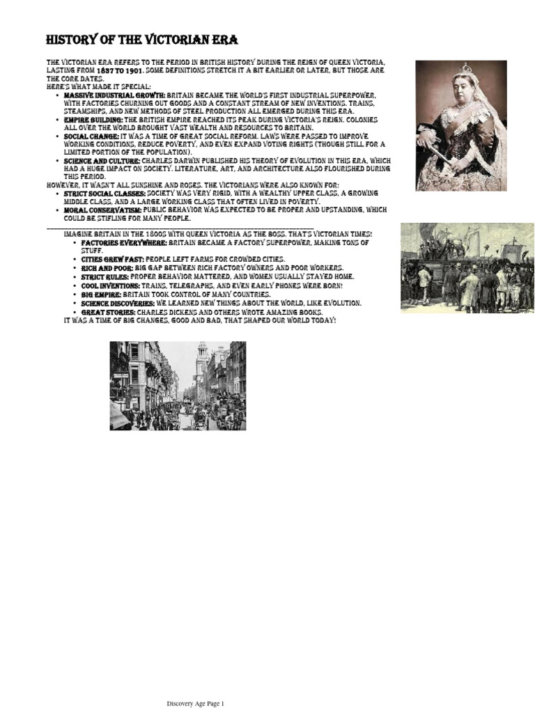 Overview of the Victorian Era | PDF | Travel