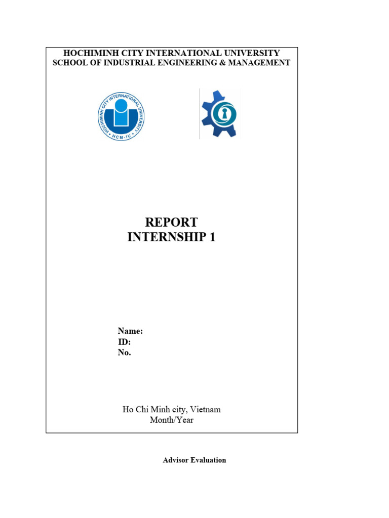 Report Format Guidelines Internship 1 2023 | PDF