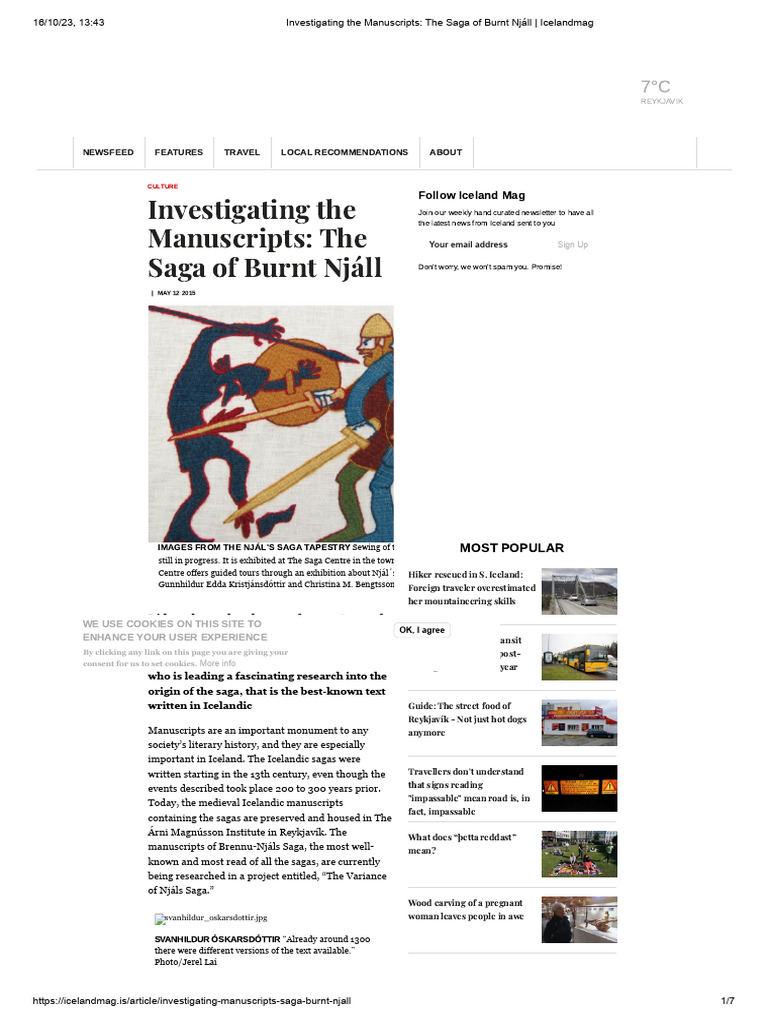 Investigating The Manuscripts - The Saga of Burnt Njáll - Icelandmag ...