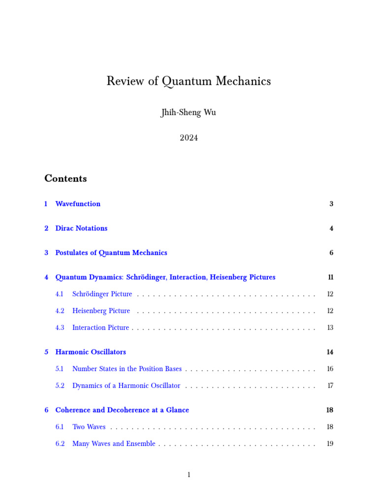 QO_note_1_review_QM | PDF | Hamiltonian (Quantum Mechanics ...