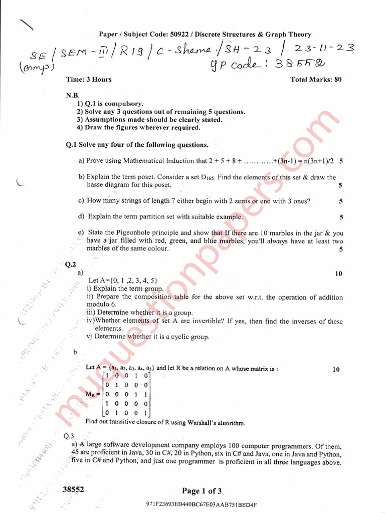 Be Computer Engineering Semester 3 2023 December Discrete Structures ... Be Computer Engineering Semester 3 2023 December Discrete Structures ...