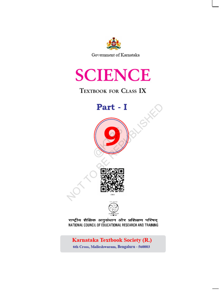 9th Eng Science Part - 1 2024-25 (1) | PDF | Teachers | Knowledge