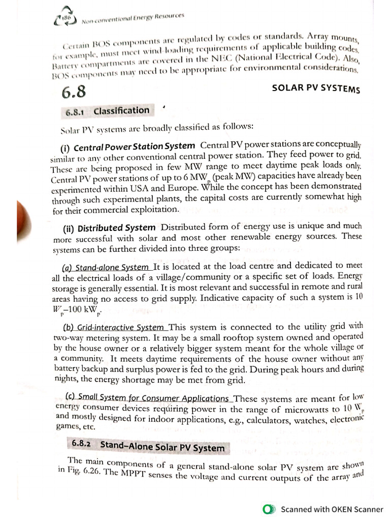 Solar Photovoltaic (PV) System | PDF