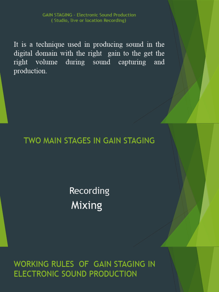 Gain Staging | PDF | Computers