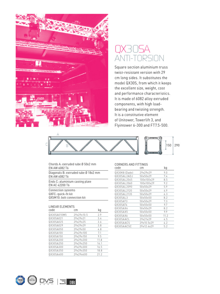 Manuale Catalogo Litec QX30 | PDF | Truss | Screw