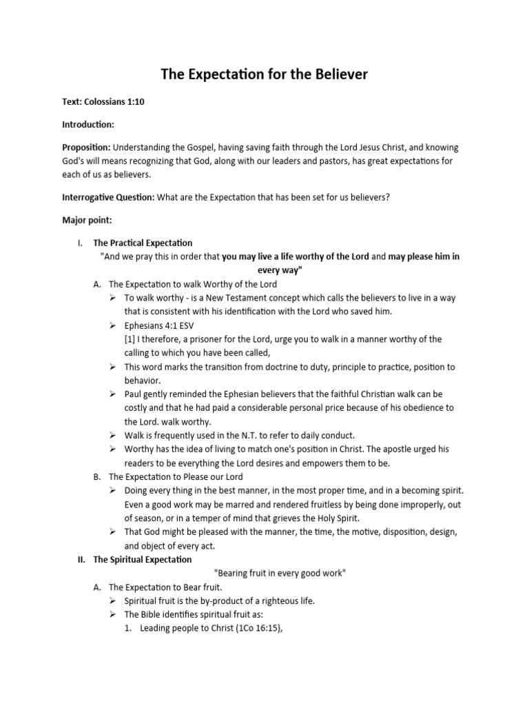 The Expectation-WPS Office | PDF | New Testament | Jesus