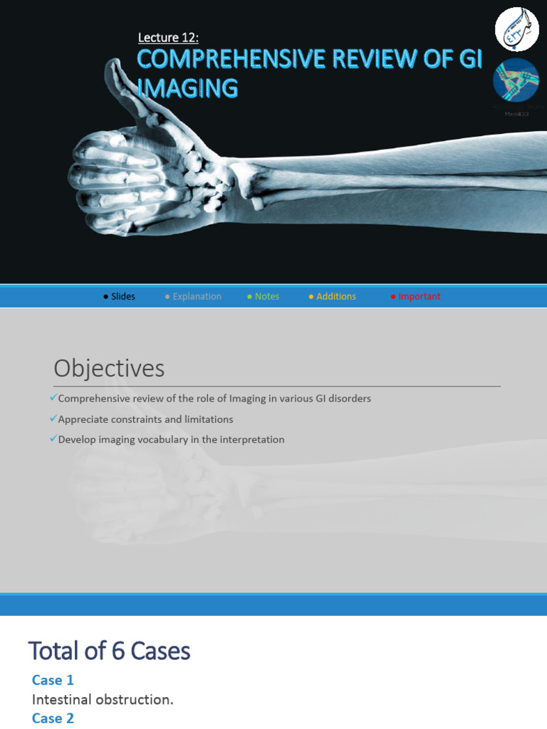 L-12 Comprehensive Review of Gi Imaging | PDF | Esophagus ...