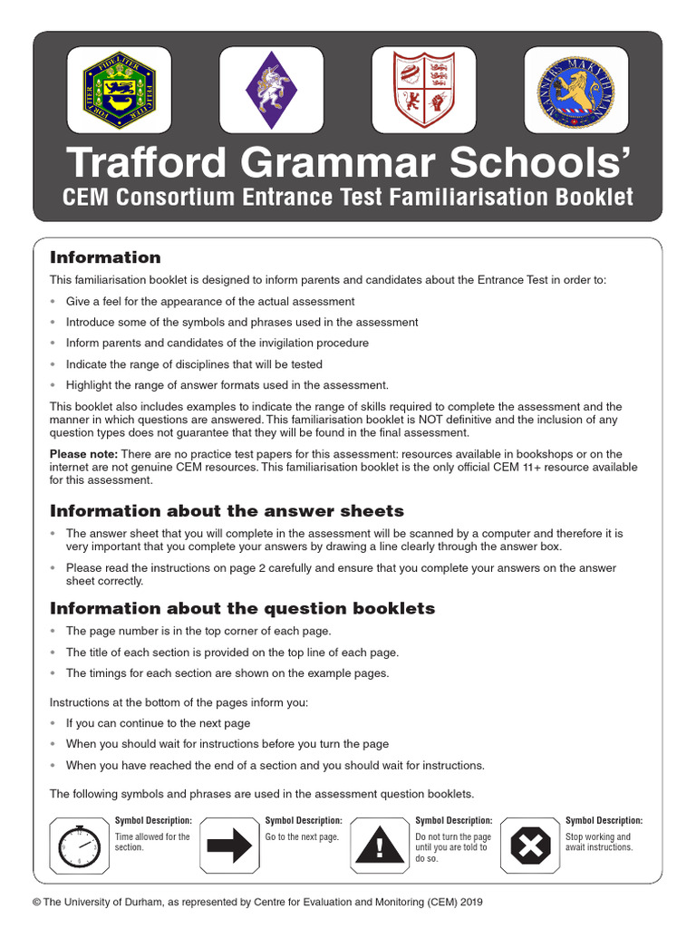 11 Plus Sale Grammar School 1 | PDF | Question