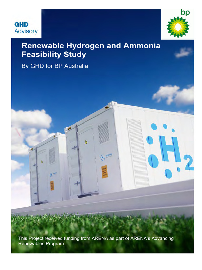 BP GHD Renewable Hydrogen and Ammonia Feasibility Study | PDF | Hydrogen Economy | Climate ...