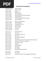 2026 Calendar of SDA Special Events | PDF | Seventh Day Adventist ...