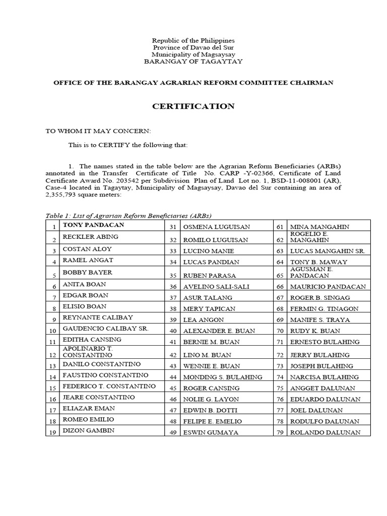 BARC-CERTIFICATION | PDF