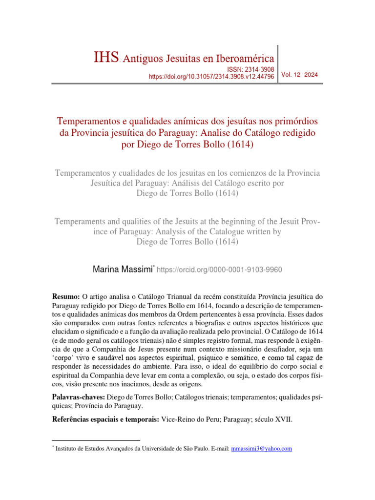 Antiguos Jesuitas en Iberoamérica | PDF | Temperamento | Corpo humano