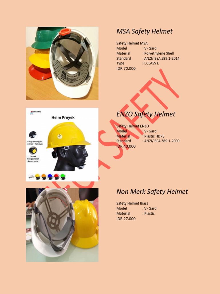MSA Safety Helmet | PDF