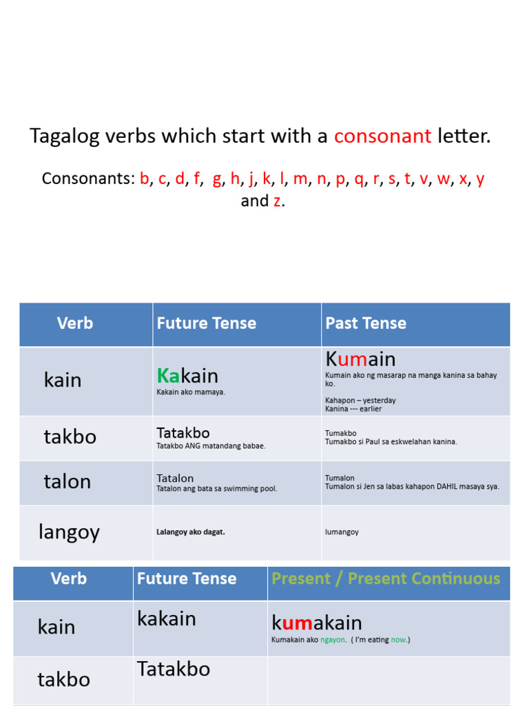 UM Verbs Patricia | PDF