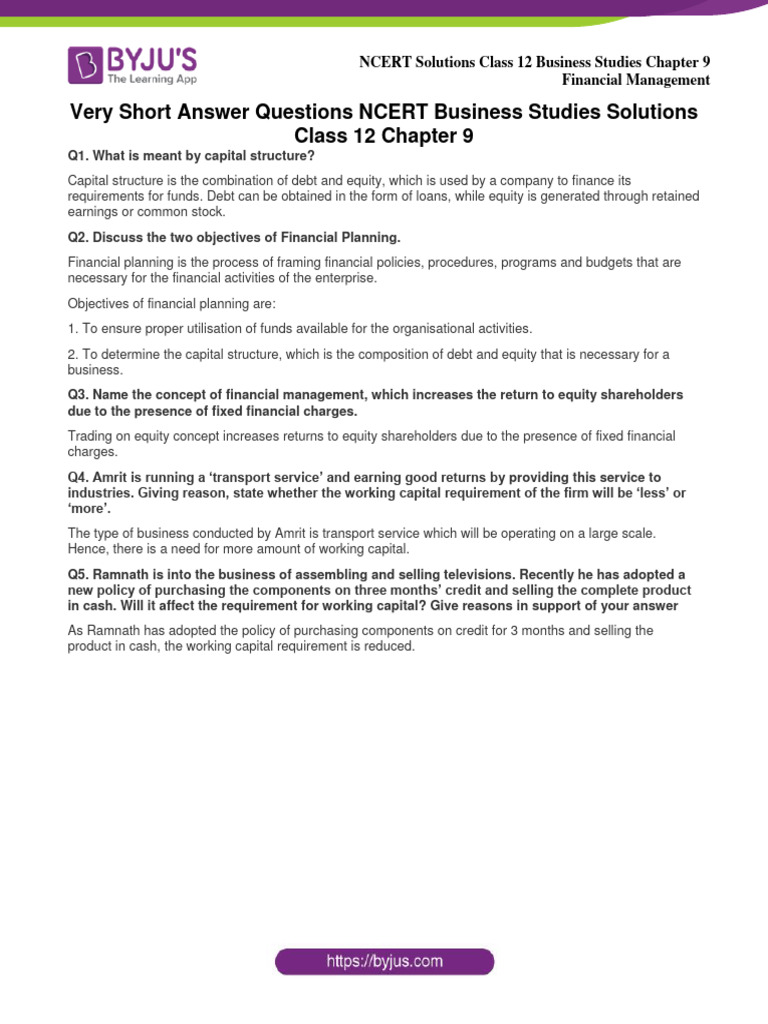 Class 12 Business Studies Guide | PDF | Dividend | Financial Capital