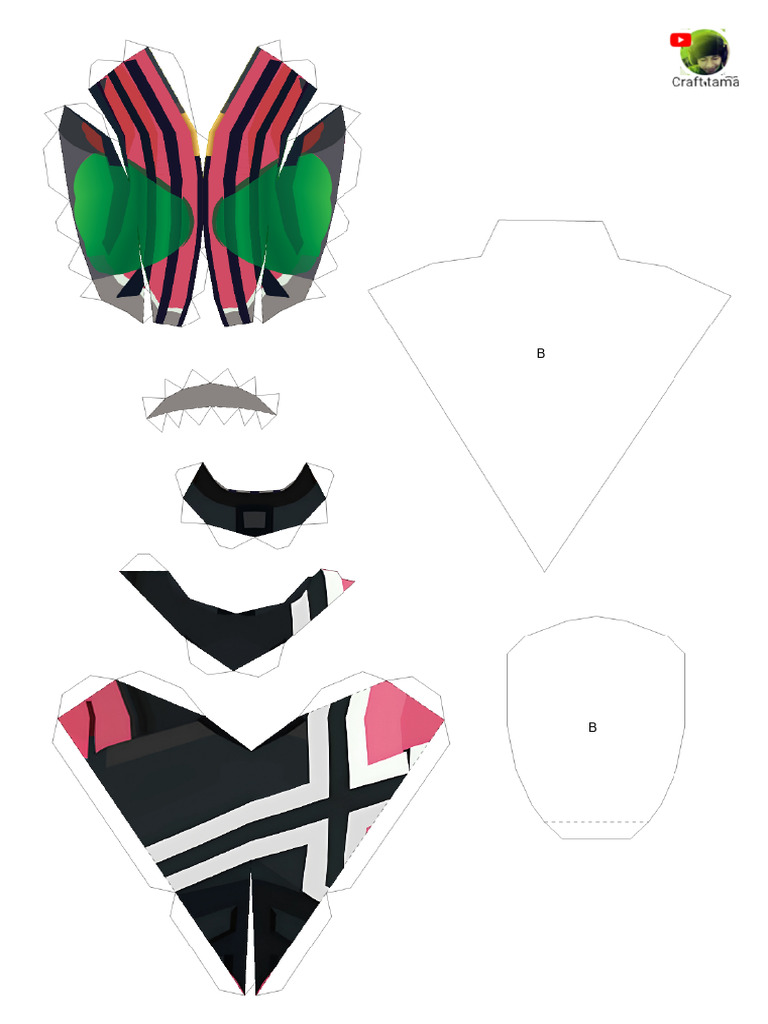 Papercraft Kamen Rider Decade - Craft Tama | PDF