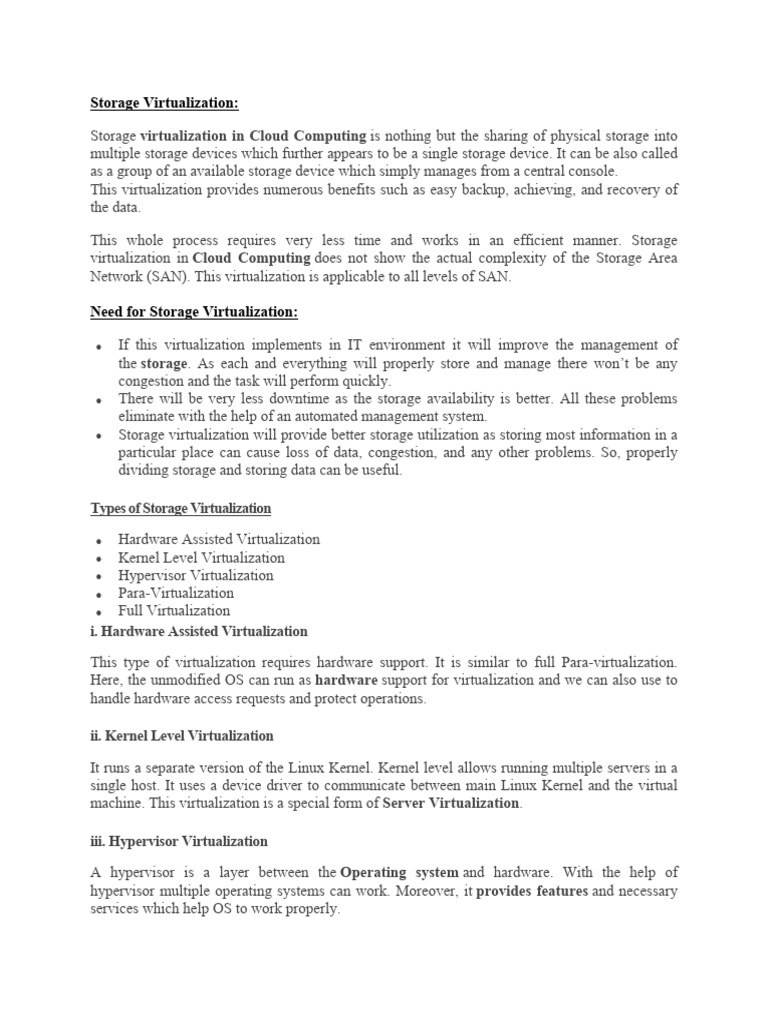 Storage Virtualization | PDF | Virtualization | Computer Data Storage