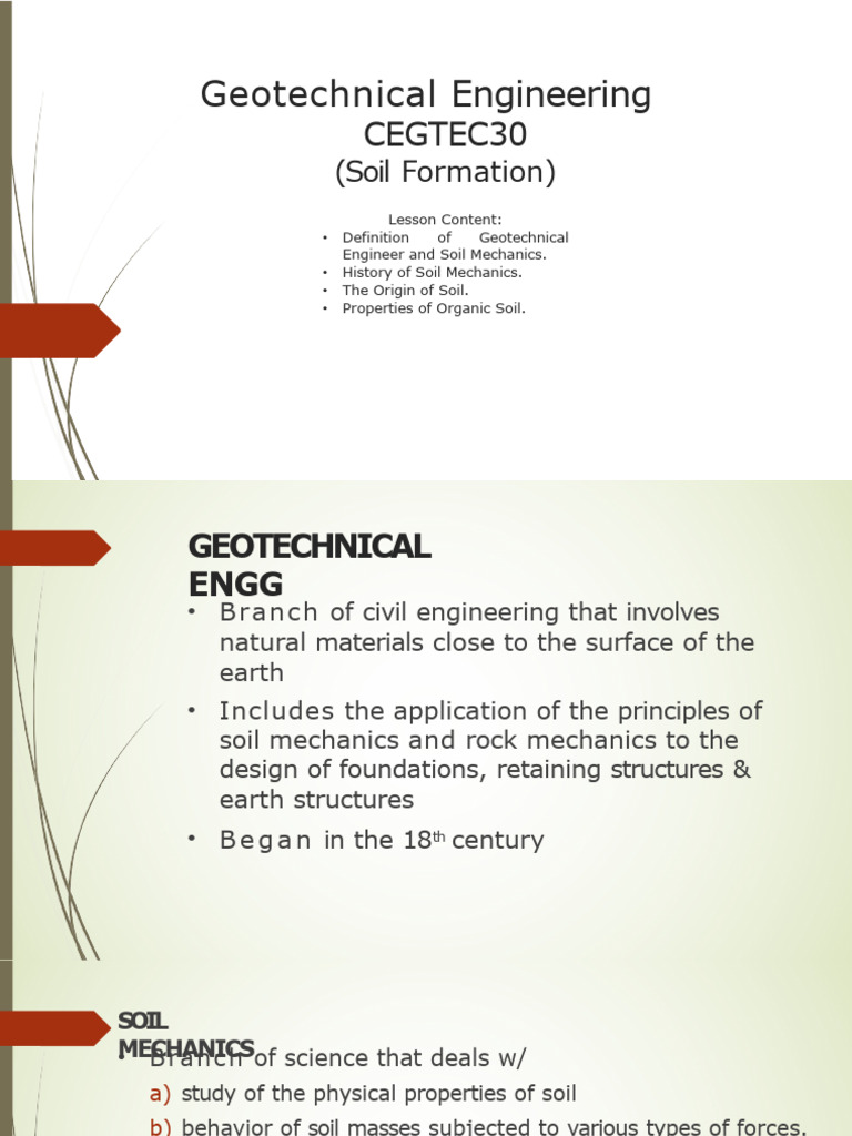 Chapter 1 - Soil Formation | PDF | Rock (Geology) | Silt